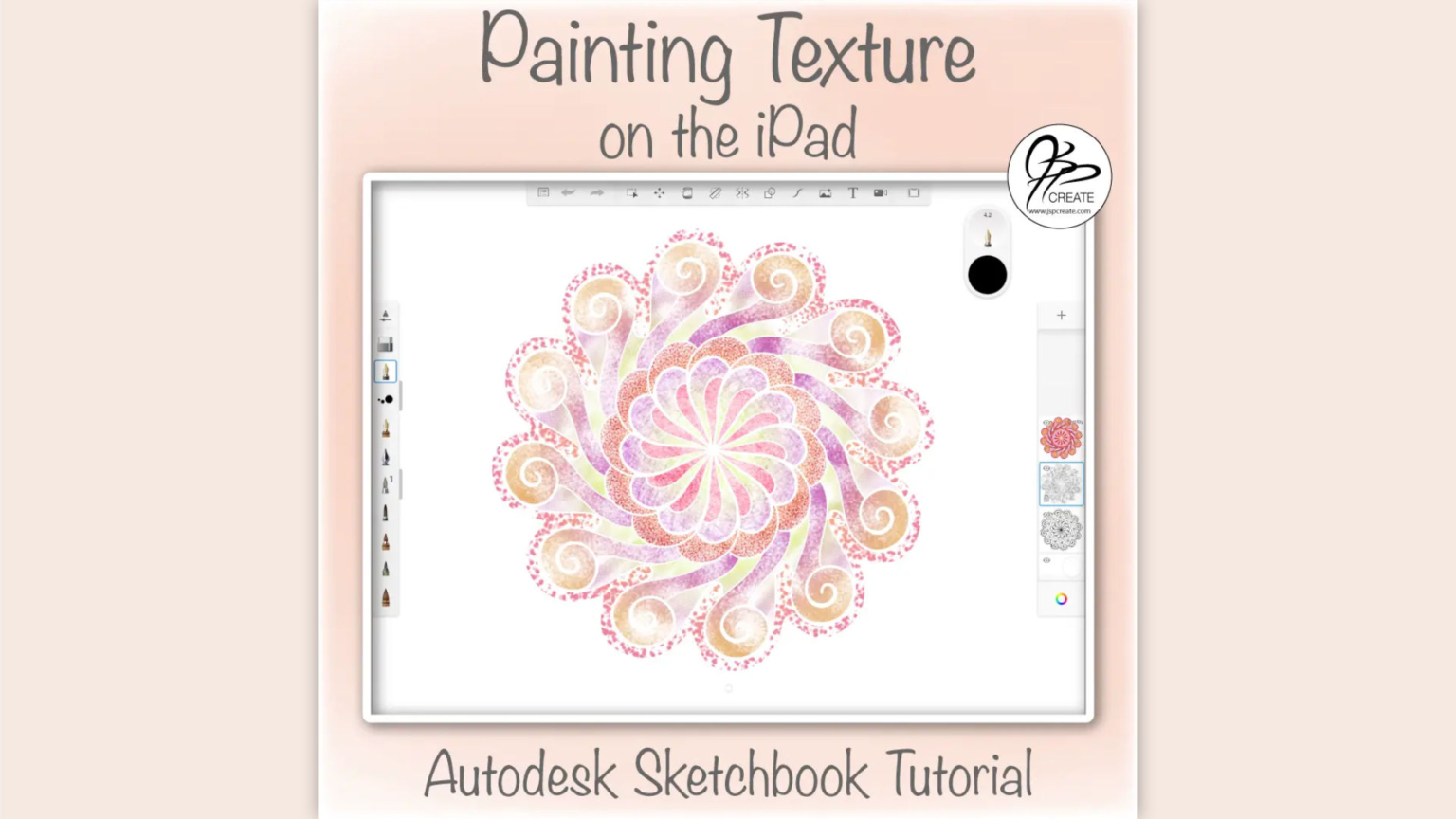 Autodesk Sketchbook Tutorial - Painting Texture - JSPCREATE