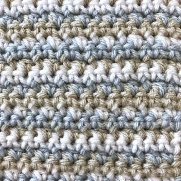 Cobblestone Stitch Crochet Tutorial - Multicolour - JSPCREATE