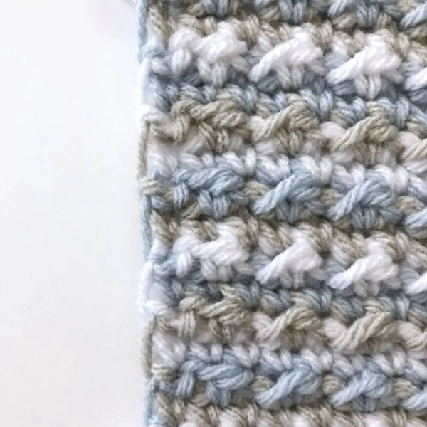 Cobblestone Stitch Crochet Tutorial - Multicolour - JSPCREATE