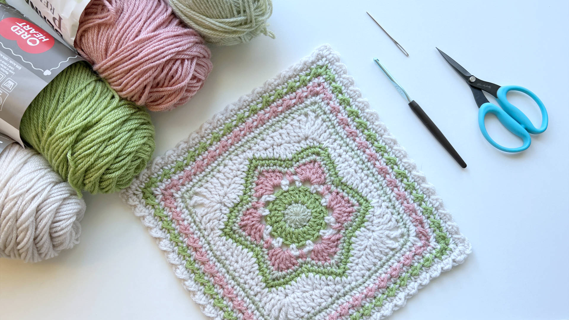The Sage Granny Square | Stylish Petals - JSPCREATE