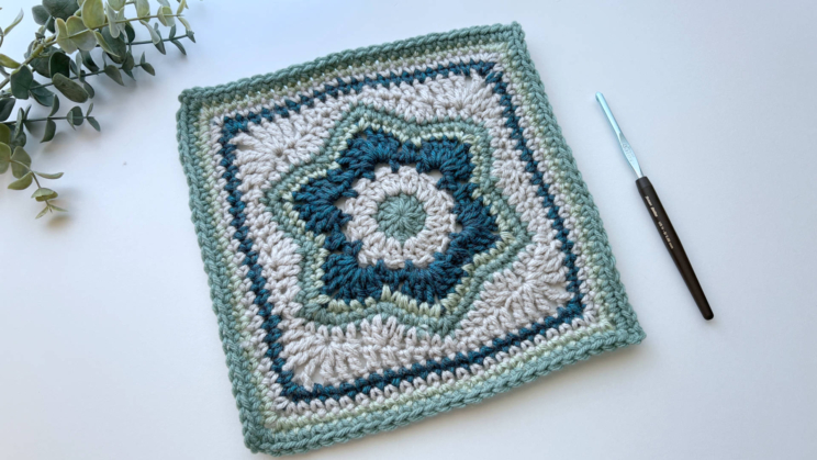 The Sage Granny Square | Stylish Petals - JSPCREATE