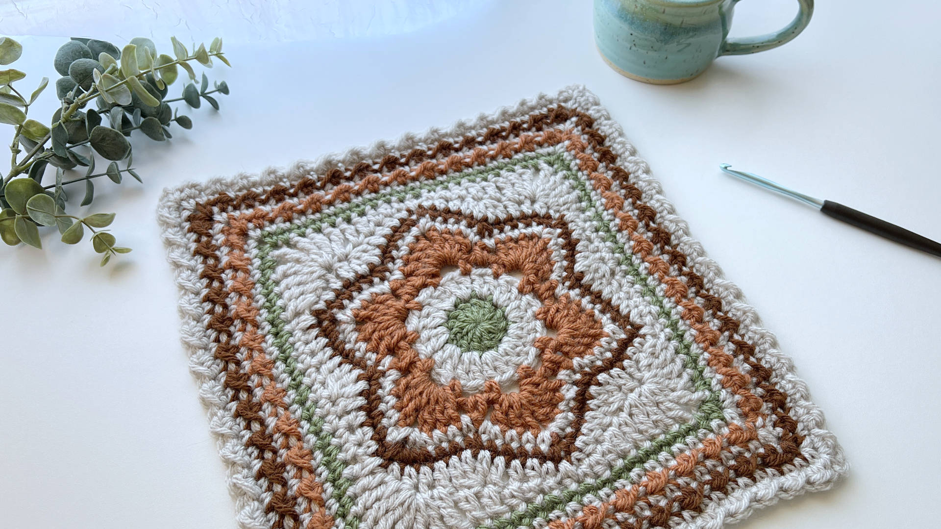 The Sage Granny Square | Stylish Petals - JSPCREATE